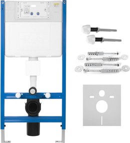 Rea Rea, Podomítkový WC systém K011A-Q + tlačítka HD Chrome, KPL-E9561