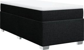 Box spring postel s matrací černá 90x190 cm textil 3285178