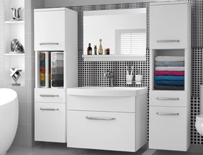 Koupelnový nábytek skříňky s umyvadlem a zrcadlem bílá matná  ROD PRIMO M 6/0/W/W/0/ZINC