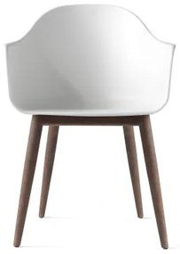 Harbour Dining Chair, dřevěná podnož tmavě mořený dub bílá Audo (MENU)
