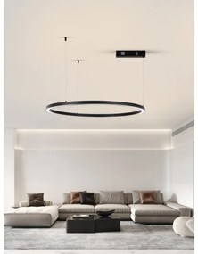 Immax NEO 07215L-LED Stmívatelný lustr na lanku FINO 60W/230V 80cm černá Tuya+DO