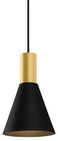 Závěsné designové svítidlo Odrey 4.0  Závěsné designové svítidlo Odrey 4.0 Barva: Zlatá / Černá, Rozeta: Přisazená rozeta - černá