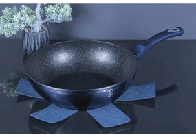 Wok pánev s mramorovým povrchem 30 cm Metallic Line Aquamarine Edition