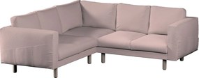 Potah na pohovku IKEA Norsborg rohová 4-místná barva růžová látka pletený vzor