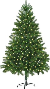 Vánoční stromeček s 300 LED diodami s stojanem Zelená 180 cm PE 3396327