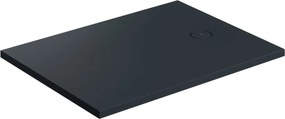 OMNIRES Aquarock M+ - Sprchová vanička 90x100 cm, matná černá AQUAROCK90-100BLV