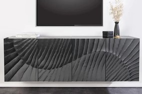 Designová závěsná komoda Shayla 177 cm černé mango