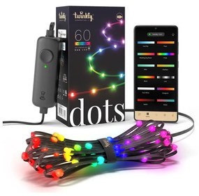 Twinkly TWD060STP-B - LED RGB Stmívatelný pásek DOTS 60xLED 3 m Wi-Fi USB