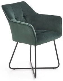 HALMAR K377 židle tmavě zelená