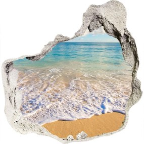 Wallmuralia Fotoobraz díra na stěnu Hawajská pláž 75x75 cm