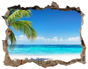 Wallmuralia Samolepící nálepka Tropická pláž 95x64 cm