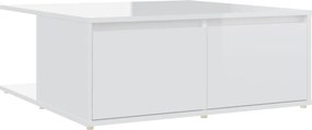 vidaXL Konferenční stolek 80 x 80 x 31 cm dřevotříska [806882] Barva: bílá a dub sonoma