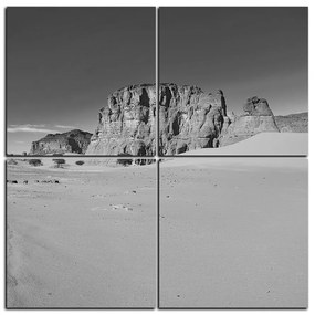 Obraz na plátně - Silnice v poušti - čtverec 3129QE (100x100 cm)