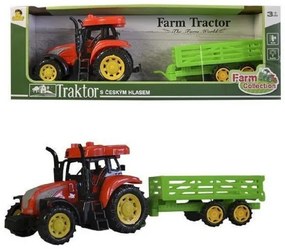 Traktor s přívěsem, světlem a zvukem 33 cm