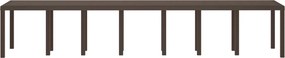 Zahradní stůl Hnědá 400 x 100 x 73 cm polyratan 3378529