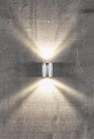 NOR 49701031 Venkovní nástěnné svítidlo Canto 2 2x5W LED galvanizovaná ocel čirá - NORDLUX