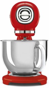 SMEG 50's Retro Style kuchyňský robot s nerezovou miskou 4,8 l červený, SMF03RDEU