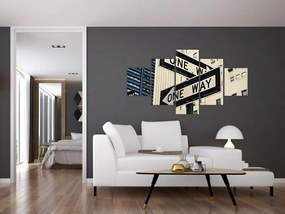 Obraz - New York ONE WAY (125x70 cm)