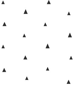Vliesová tapeta bílá s černými trojúhelníky 347681, Precious, Origin