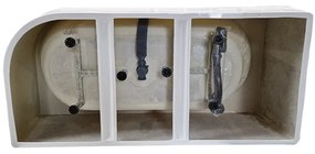 BPS-koupelny Volně stojící rohová akrylátová vana HYD-MER509C levá 160x75 bílá, odtokový komplet chrom