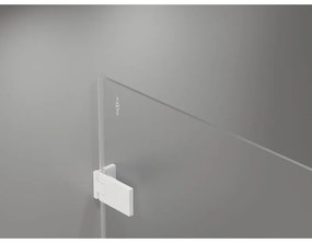 Mexen Lunar-F L, sprchový kout pravý 90 x 90 cm, 8mm čiré sklo, bílý profil, 836L-090-090-20-00-P