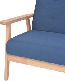 Trojmístná sedačka Warner - textil | modrá