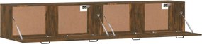 Nástěnné skříňky 2 ks kouřový dub 100 x 36,5 x 35 cm kompozit 3115673
