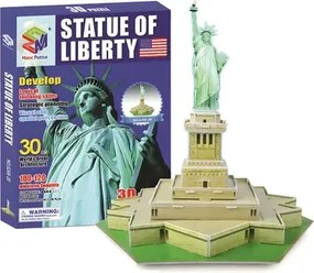 MAGIC PUZZLE 3D puzzle Socha Svobody / 30 dílků / 30 x 26 x 29 cm