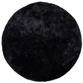 Koberec kulatý FLORIDA Ø120 cm, polyester černý House Nordic 3981170