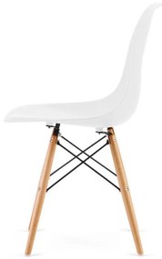 ModernHome Jídelní židle sada 4 ks - bílé, PC-005 WHITE
