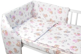 Mantinel s povlečením Premium - Baby Nellys, 3D sada, Dreams Koala - růžová Rozměry polštáře: 40 x 60, Rozměry přikrývky: 120 x 90, Velikost…