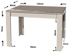 Jídelní stůl Single Caucasian Oak
