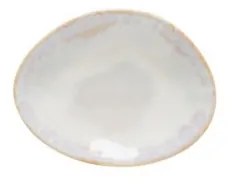 Dezertní talíř oválný BRISA bílý 11 cm keramický