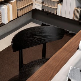 FERM LIVING Jídelní židle Herman Wood, Black