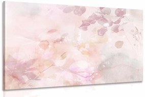 Obraz listy s pastelovým nádechem - 60x40 cm