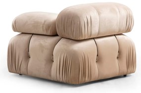 Hanah Home Čtyřmístná pohovka s pufem BUBBLE krémová 288 cm