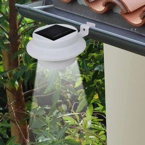 Venkovní solární lampy na plot 12 ks LED bílé 277123