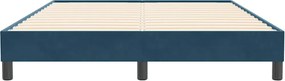 Postel Box Spring bez matrace tmavě modrá 140x210 cm samet 3315829