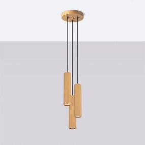 Sollux Lighting Závěsné svítidlo KARBON 3P zlaté