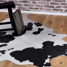 Obsession koberce Kusový koberec Toledo 190 black white - 155x190 tvar kožešiny cm