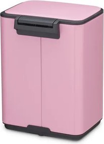 Růžový nášlapný ocelový odpadkový koš 4 l Bo – Brabantia