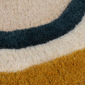 Flair Rugs, Kusový koberec Wool Scallop Leo Border Multi, 160x230, vícebarevná, ložnice