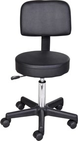 HOMCOM Rolling stool Pracovní stolička Kosmetická stolička Otočná stolička Stolička Profesionální salon | Aosom