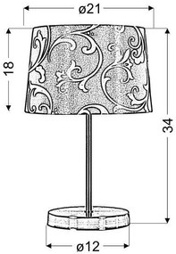 Stolní lampa AROSA Candellux Modrá