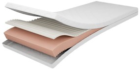 Domečková patrová dětská postel z masivního dřeva 90x200 cm v přírodní barvě Mila DMP Rozměr matrace: 100x200 cm