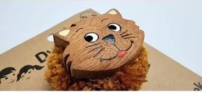 2Kids Toys Dřevěná magnetka velká pompon Kočka