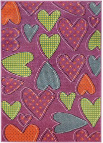Koberce Breno Kusový koberec PLAY 47/RMR, Růžová, Vícebarevné, 160 x 230 cm