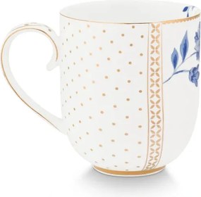 Pip Studio Royal White hrnek 300ml, bílý (Porcelánový hrnek)