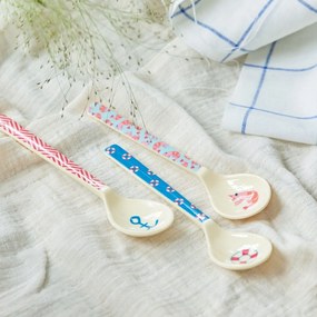 rice Melaminová lžička Tea Spoon Lifeline Kruh, multi barva, melamin