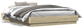 Rám postele dub sonoma 120 x 200 cm kompozitní dřevo,  3209865